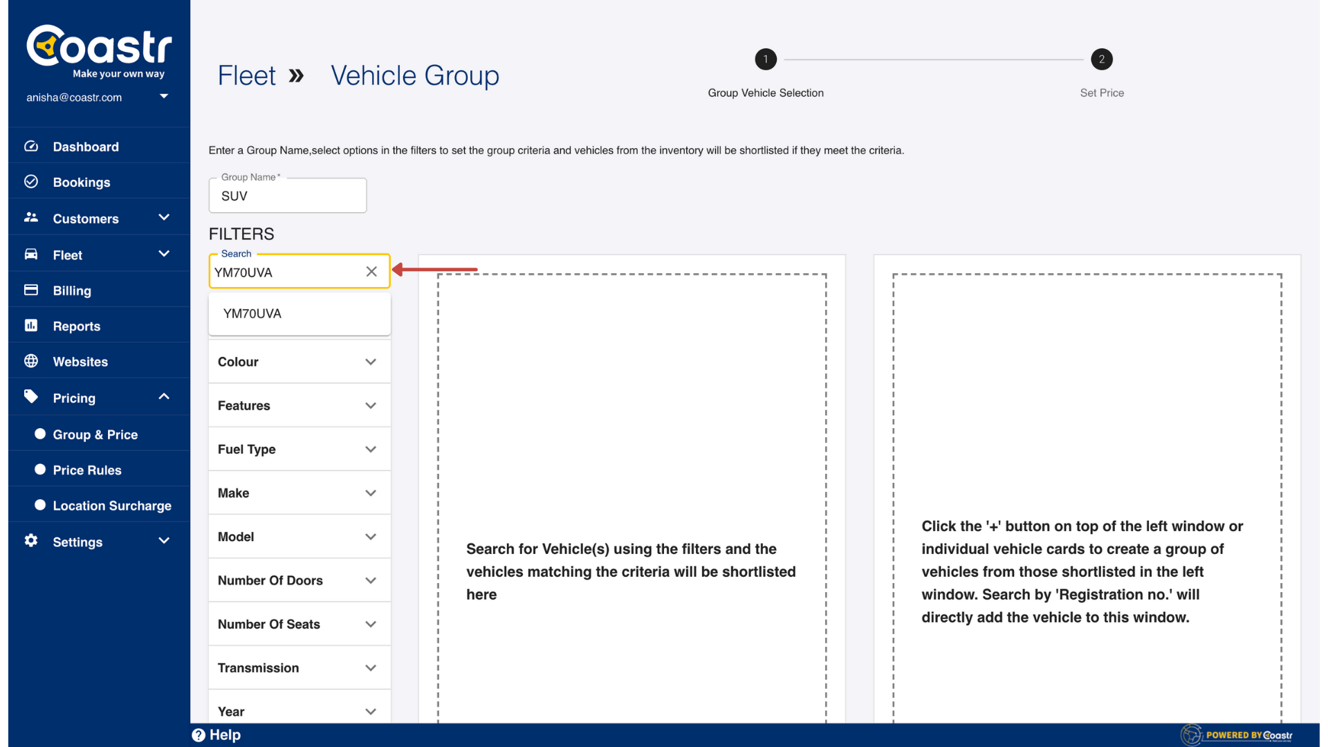 How To Create A Vehicle Group 
